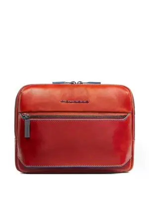 PIQUADRO Leather Messenger Bag - Red