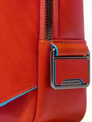 PIQUADRO Leather Messenger Bag - Red