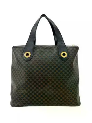 Celine 1998 Macadam Coated Canvas Tote Bag