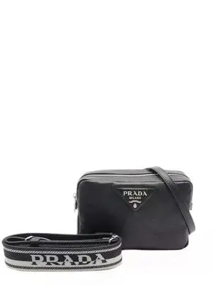 Prada Vitello Daino Crossbody Bag - Black