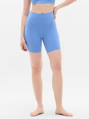 Athleta Salutation Stash High Rise 7" Short - Waterfall