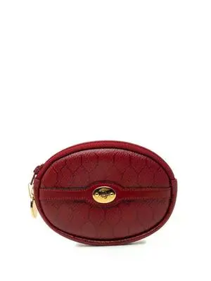 Dior 20th Century Honeycomb Coin Pouch - Red