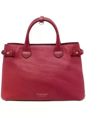 Burberry Medium Banner Satchel - Red