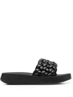 Ash Interwoven Detail Sliders - Black