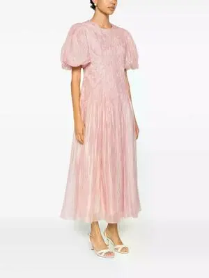 Aje Ophelia Lace Midi Dress - Pink