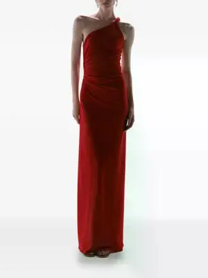 BAOBAB One-shoulder Ruched Jersey Dress
