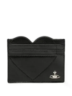 VIVIENNE WESTWOOD Orb-appliqué Cardholder - Black