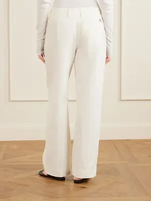 Eterne Benson Cotton-gabardine Straight-leg Pants - Neutrals