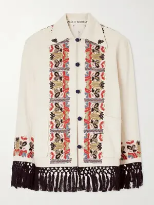 Alix Of Bohemia Jude Baroque Embroidered Cotton Jacket