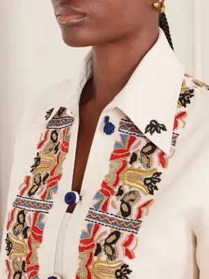 Alix Of Bohemia Jude Baroque Embroidered Cotton Jacket