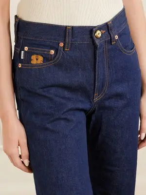 BLAZÉ MILANO Mid-rise Straight-leg Jeans - Blue