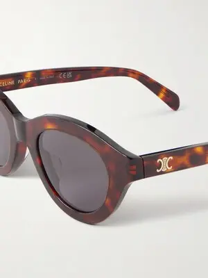 Celine Round-frame Acetate Sunglasses