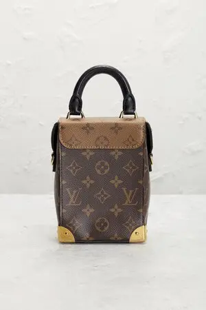 LOUIS VUITTON Monogram Reverse Camera Box Handbag