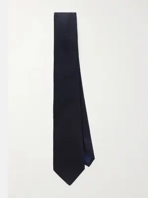 Mr P. 8cm Silk Neck Tie - Blue