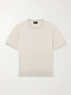 Brioni Knitted Cotton T-shirt