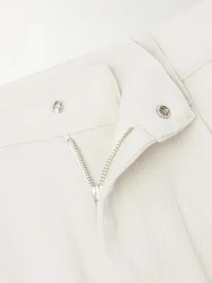 ATON Wide-leg Cotton-twill Trousers