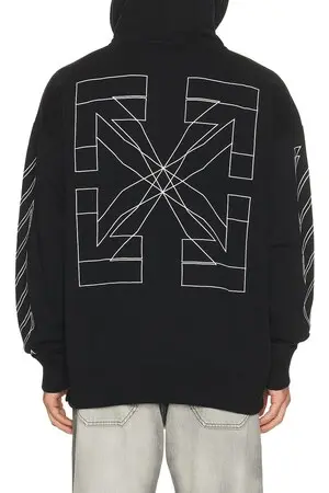 Off-White Double Arrow Skate Hoodie - Black