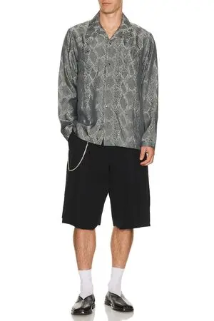 Needles Cowboy One Up Shirt Python Jacquard In