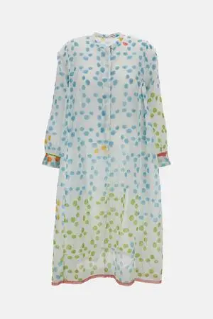INJIRI Long Sleeve Trumpet Dress - Multicolor