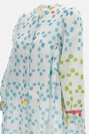 INJIRI Long Sleeve Trumpet Dress - Multicolor