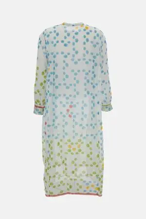 INJIRI Long Sleeve Trumpet Dress - Multicolor