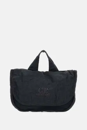 C.P. COMPANY Large Raffia Shopper Bag - Black