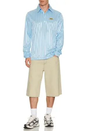 METALWOOD STUDIO Longsleeve Player Polo In Blue