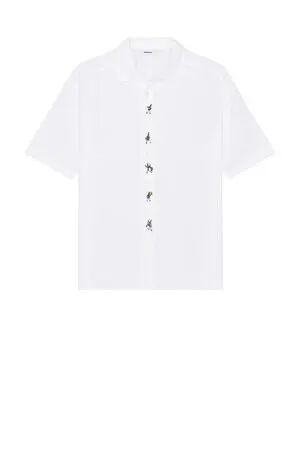 EDMMOND STUDIOS Brass Band Shirt In White
