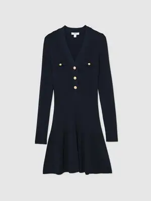 REISS Lavelle Knitted Mini Dress