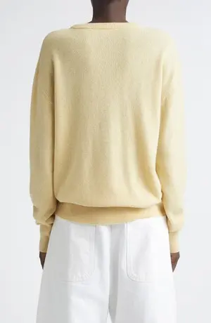 LEMAIRE Cashmere And Wool Crewneck Sweater - Butter