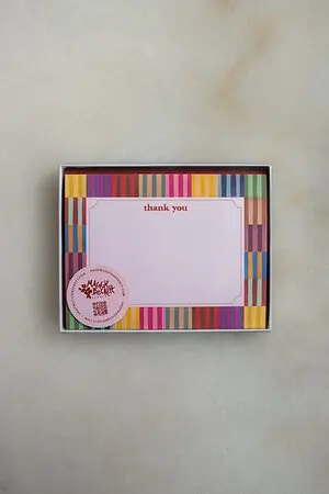 MAGGIE BECKETT STUDIO Striped Thank You Notecards Boxed Set