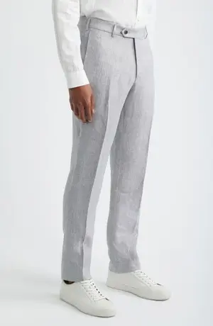 Zanella Parker Linen Pants - Light Grey