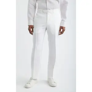 Zanella Parker Linen Pants - White