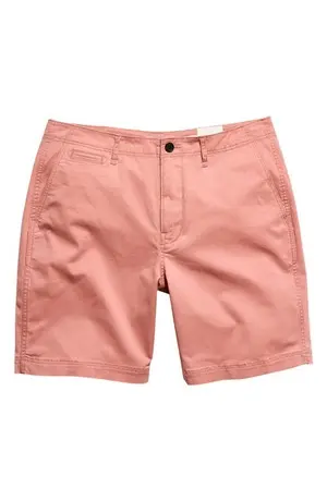 Billy Reid Stretch Cotton Chino Shorts - Salmon