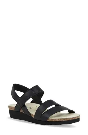 Naot Kayla Arch Pro Sandals - Black Leather