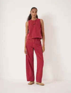 HUSH Valerie Denim Shell Top