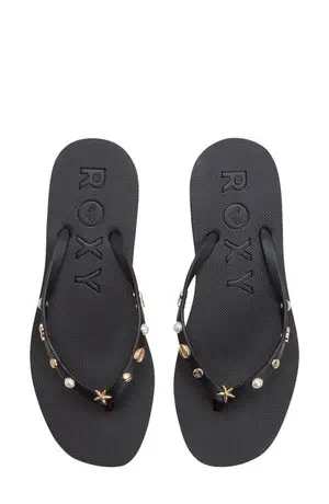 Roxy Shell Stud Flip Flop