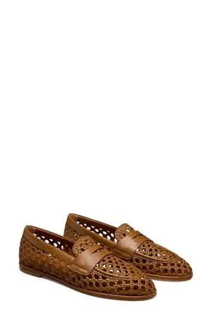STUART WEITZMAN Spencer Woven Loafer - Boho Tan