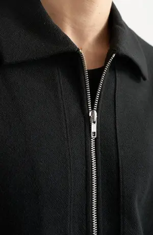 Topman Boxy Fit Jersey Bomber Jacket