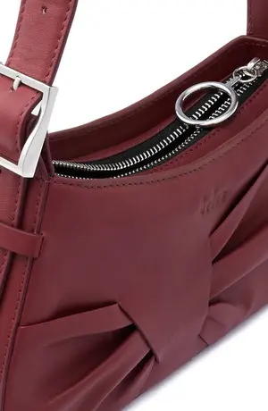 BEHNO Mini Leena Leather Shoulder Bag - Brick