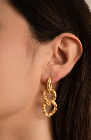 SAMANTHA SIU - NEW YORK Eye-shine Statement Earrings