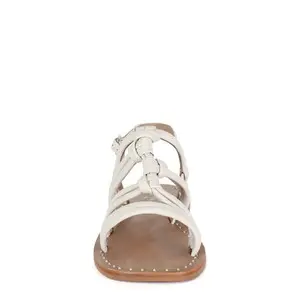 DIBA TRUE Mos Saic Knotted Leather Sandal - Bone