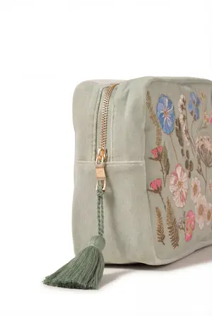 ELIZABETH SCARLETT Velvet Wash Bag