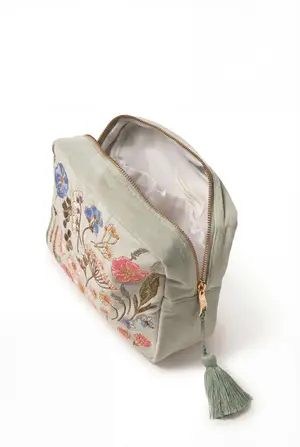 ELIZABETH SCARLETT Velvet Wash Bag