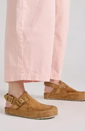A.S.98 Reid Slingback Clogs - Camel