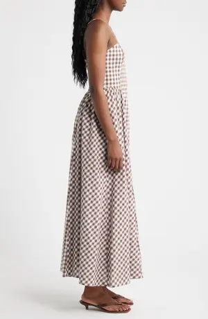 LUCY PARIS Kalley Sleeveless Cotton Maxi Dress
