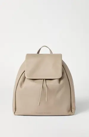Brunello Cucinelli Leather City Backpack - Buff