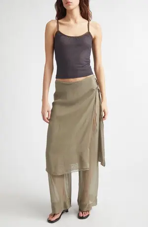 Paloma Wool Nasem Cotton Blend Jersey Camisole - Grey