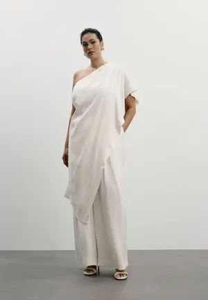 11 HONORE Longline Cape Top
