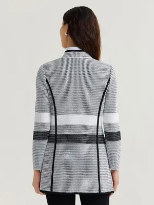 Misook Jacquard Knit Jacket